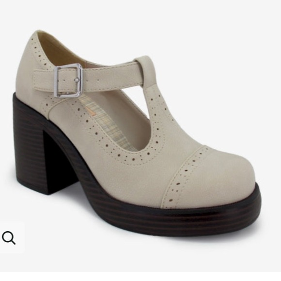 Jellypop | Shoes | Jellypop Xena Bone Tanbrown Heeled Loafer | Poshmark